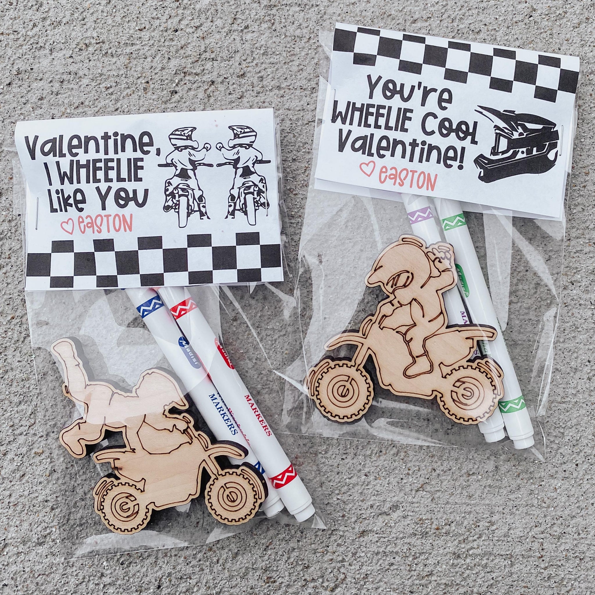 Dirt Bike Color Your Own Valentine's Cards – Easton Timber Co